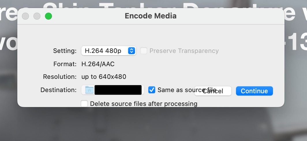 Encode Selected Video Files Popup Menu - Apple Community