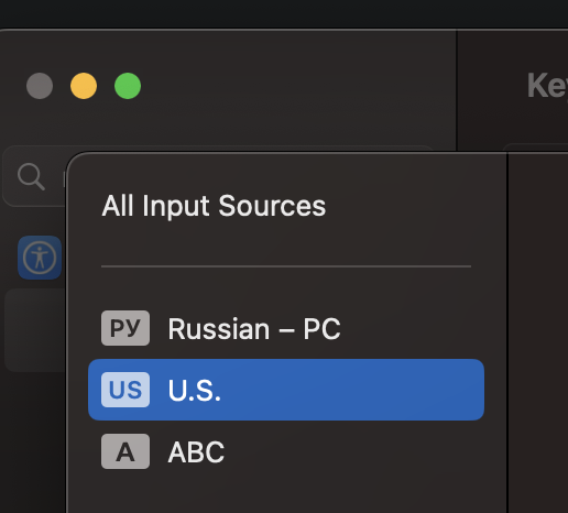 US Input Source looks as "A" on menu bar … - Apple Community