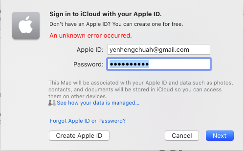unable to login apple id on my mac - Apple Community