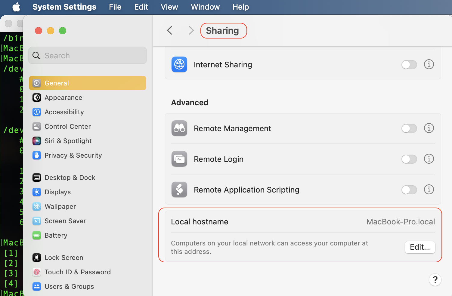 Local Host name changed in terminal - Apple Community