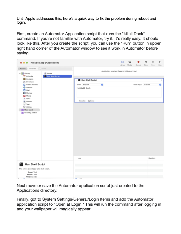 Dynamic Wallpaper not working on multi-sc… - Apple Community