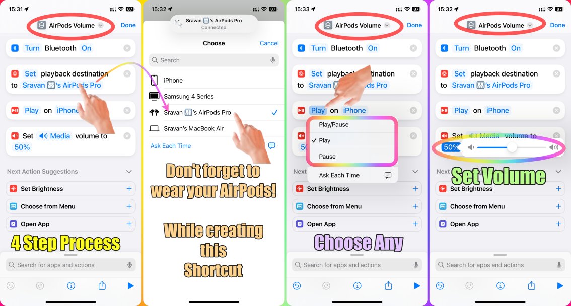 Creation of Shortcut Automation - Apple Community