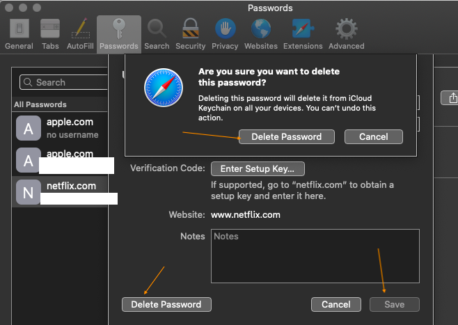 Ghost login/passwords in keychain. - Apple Community