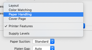 print dialog options randomly changed? - Apple Community