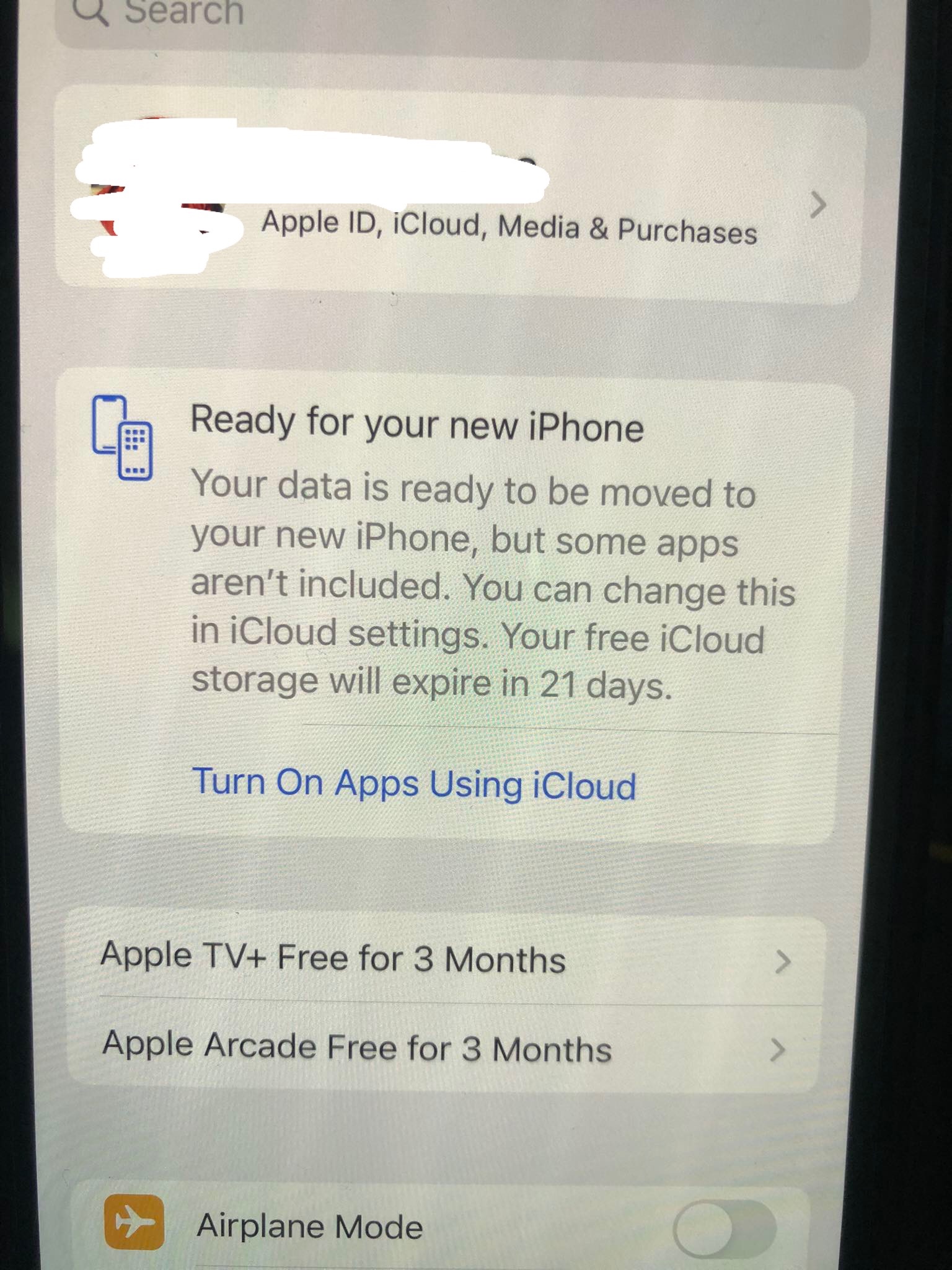 how to undo transfer new data - Apple Community
