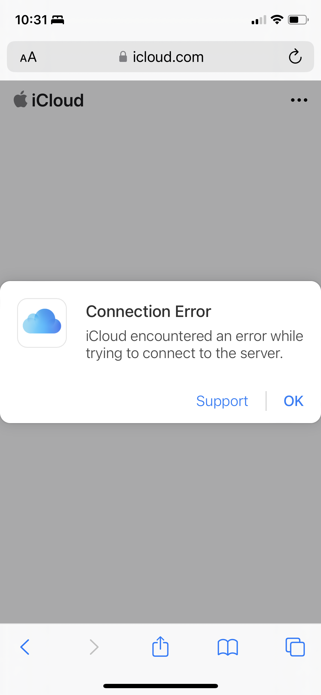 I cannot sign in to iCloud due to a conne… - Apple Community
