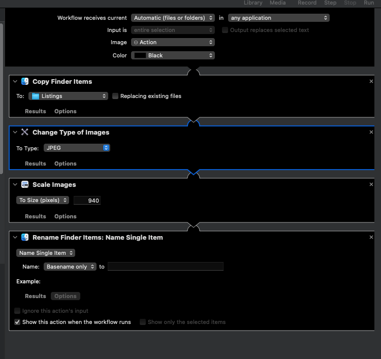 Folder Actions - Reduce file size - Apple Community