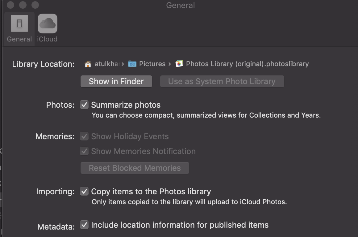 why is Use as System Photo Library greyed… - Apple Community
