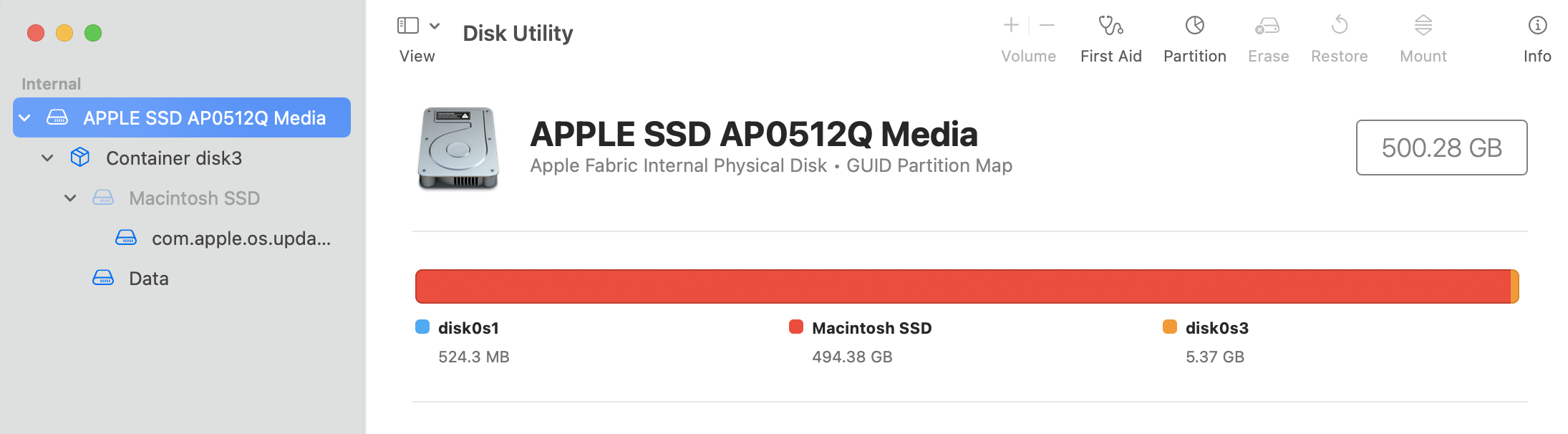 Container Disc3 and APPLE SSD AP0512Q Med… - Apple Community