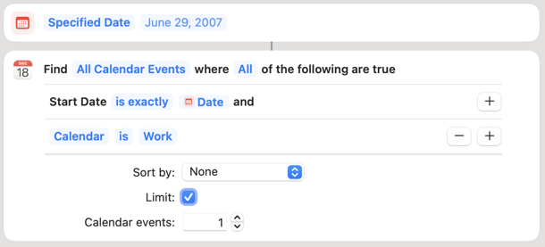 Shortcuts - Get Event - not working when … - Apple Community