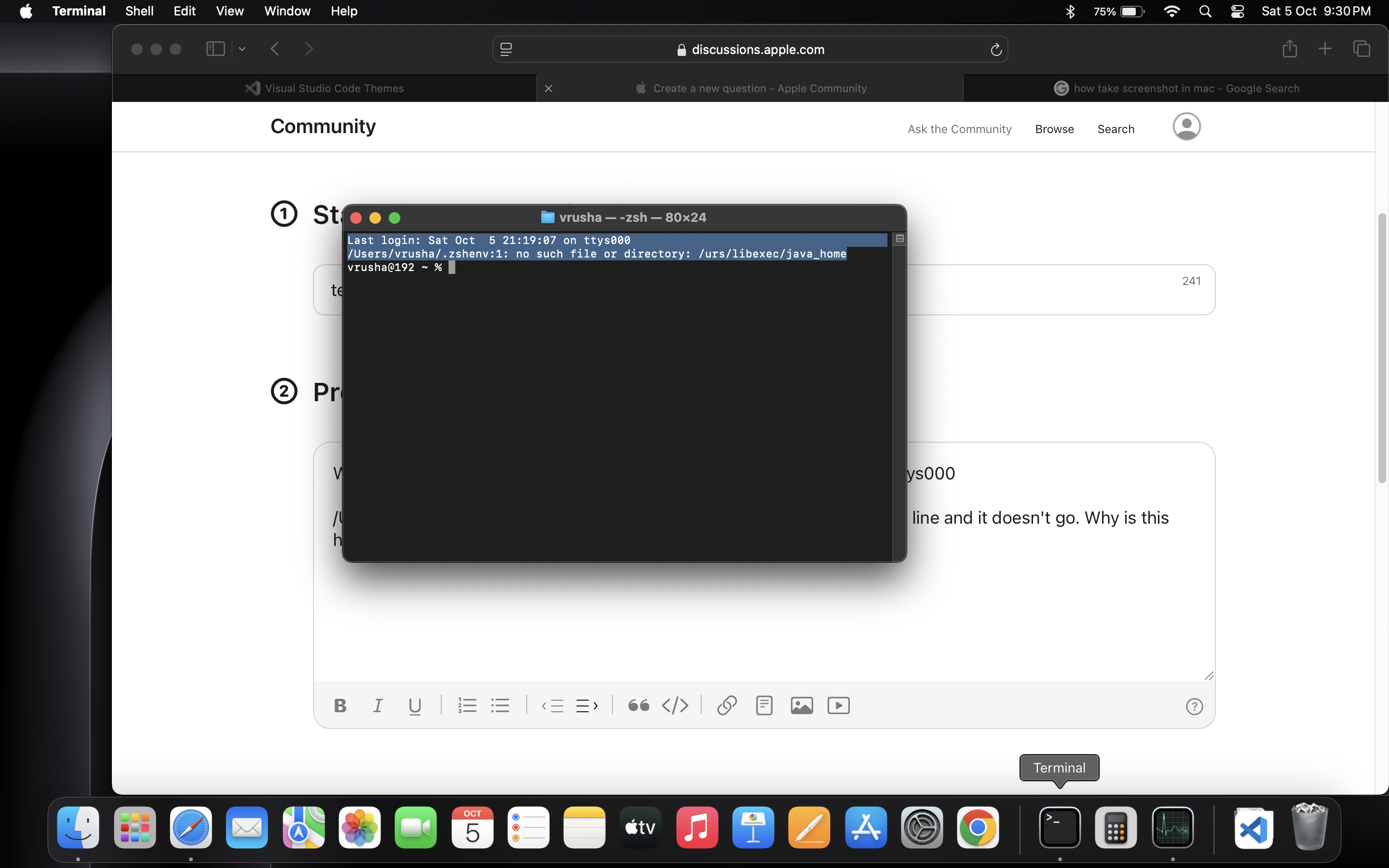 terminal - Apple Community