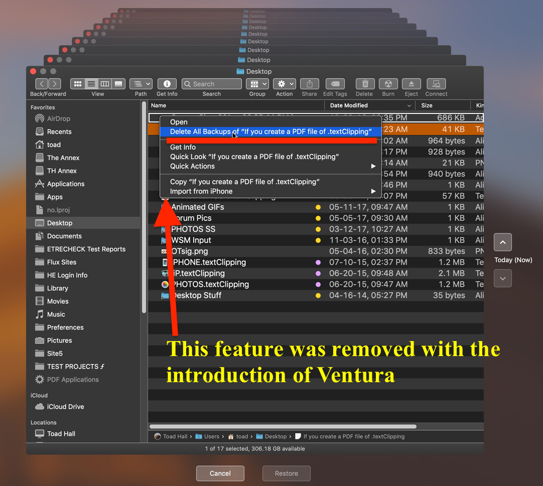 Deleting Backup Files from Time Machine E… - Apple Community