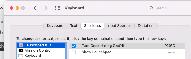 How to disable Launchpad CMD+L shortcut - Apple Community