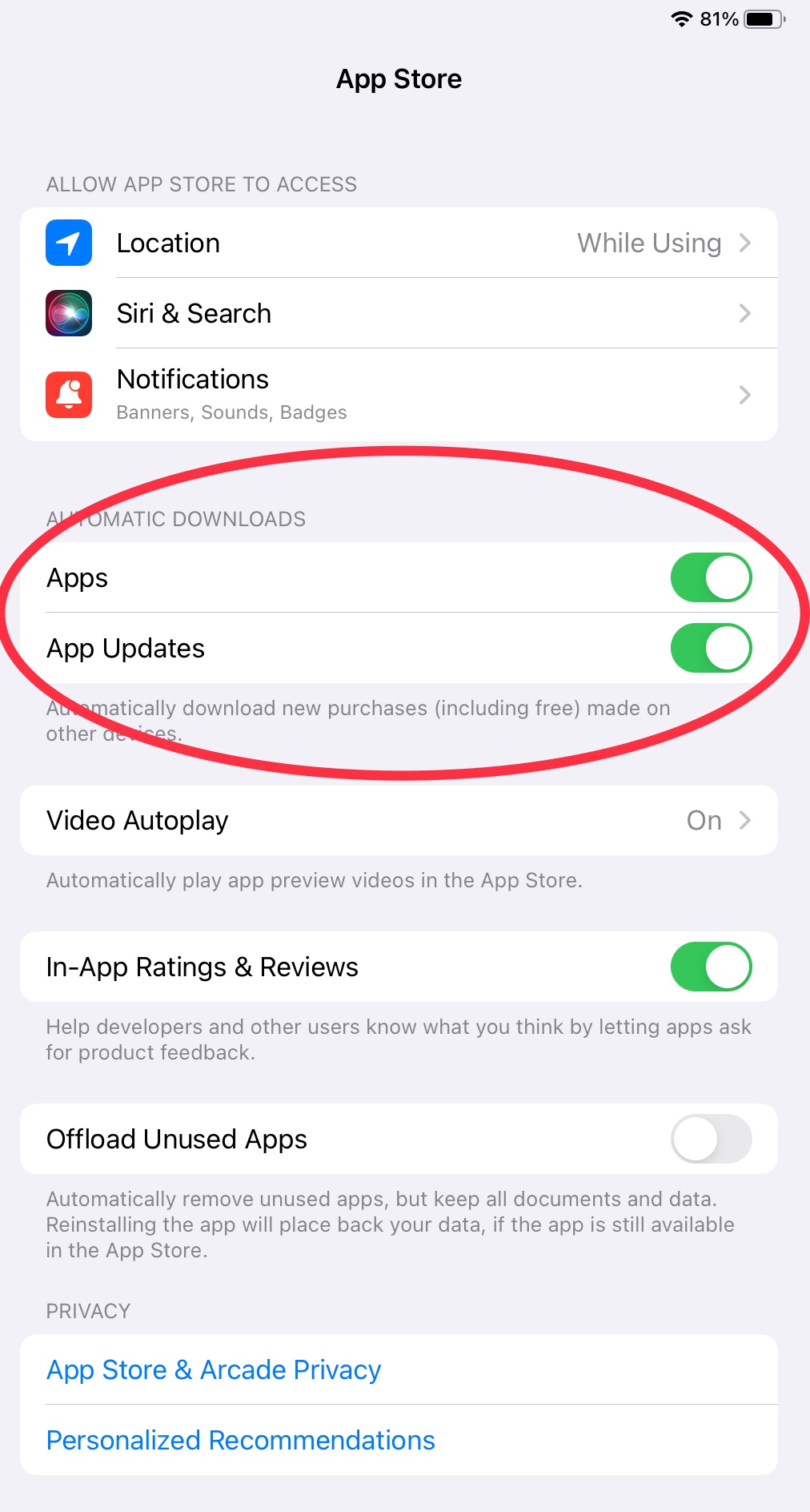 Disabling automatic updates for Apple sto… - Apple Community