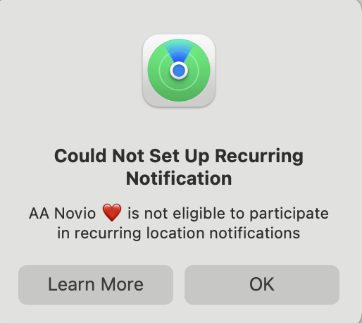 Could Not Set Up Recurring Notification - Apple Community