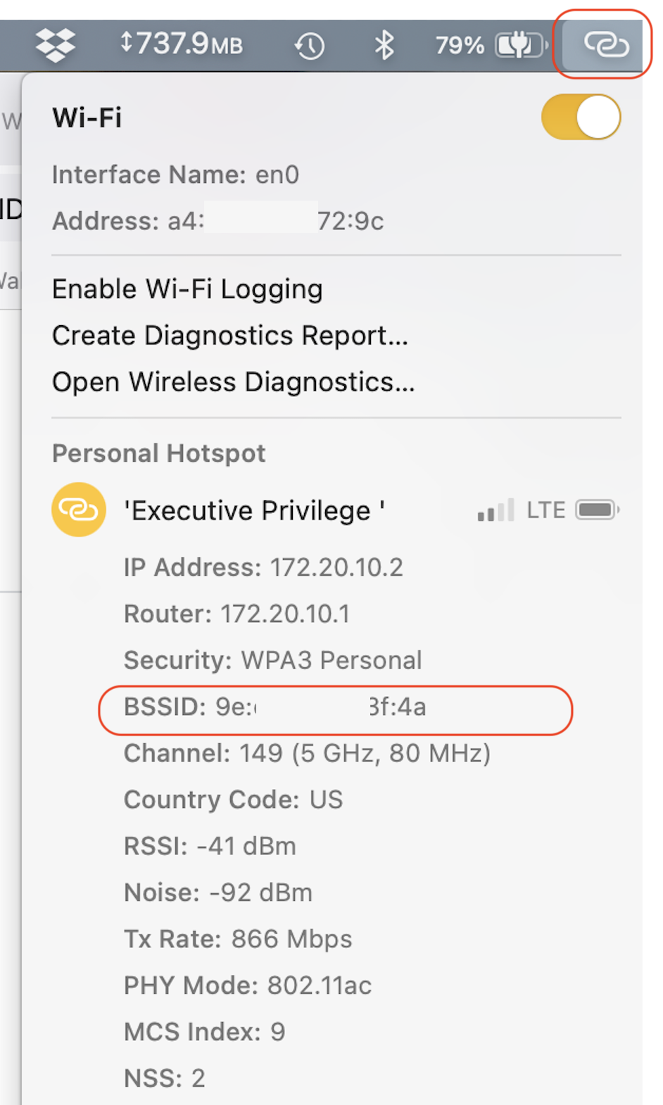 How can we get the BSSID value for a wifi… - Apple Community