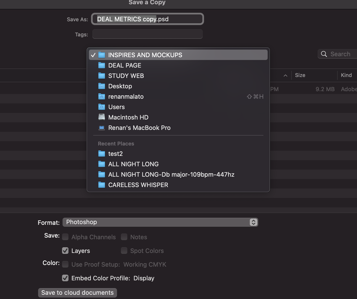 Where to find the folder "Recent Places" … - Apple Community
