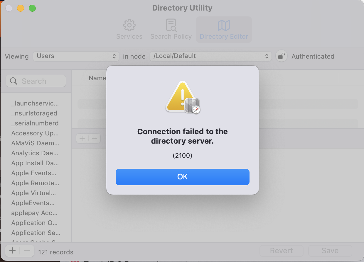 Active Directory Authentication Server Co… - Apple Community