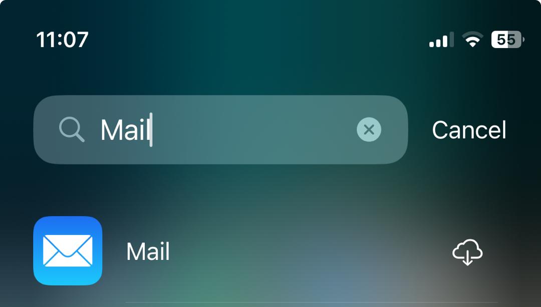 Mail app won't install - Apple Community