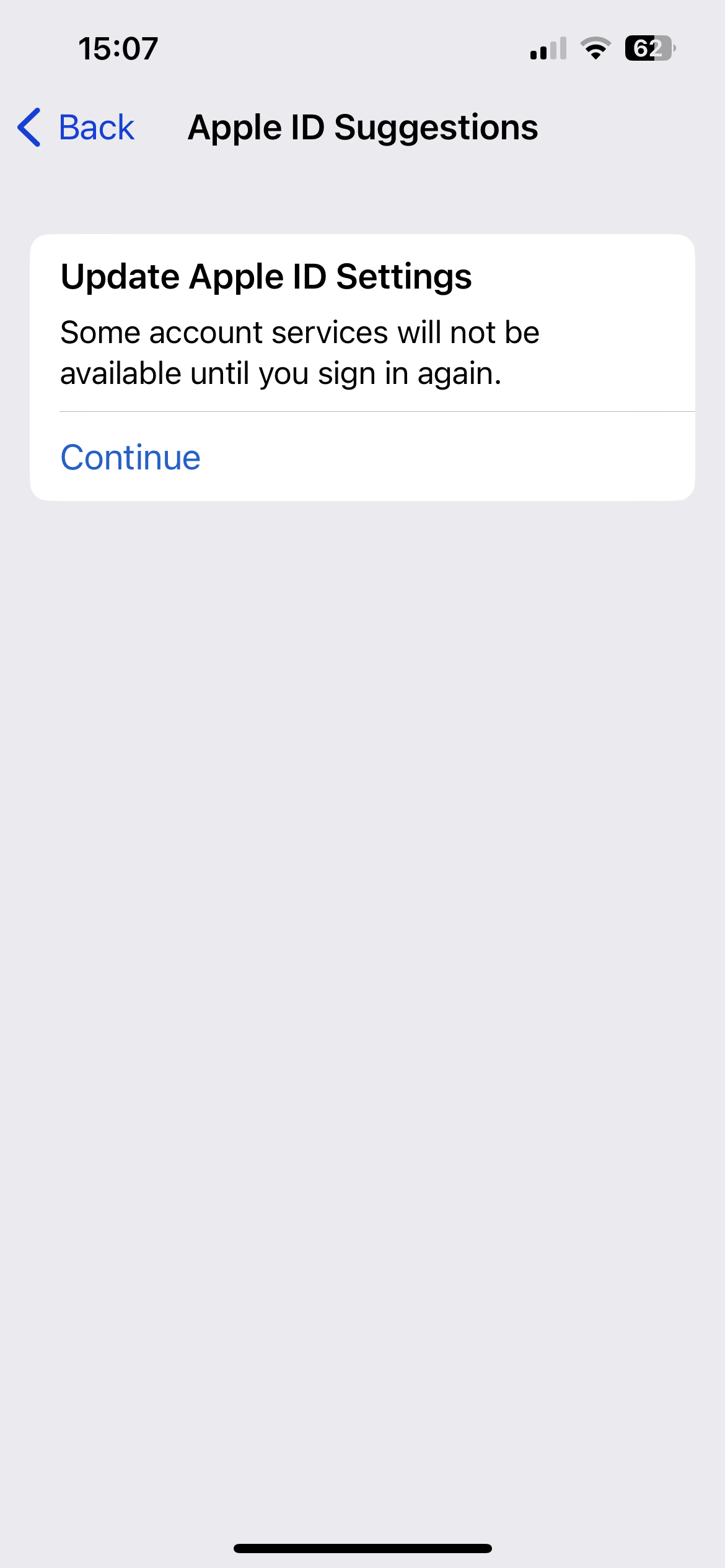 Update apple id settings - Apple Community