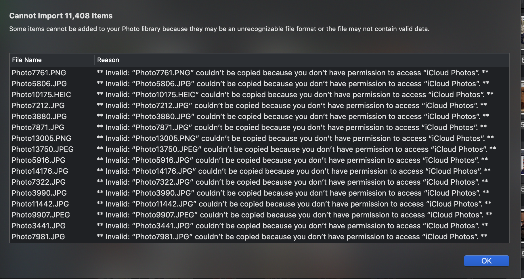 photos couldn't be copied because you don't have permission to access | MacRumors Forums