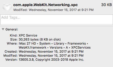 What is "com.apple.WebKit.Networking.xpc"… - Apple Community