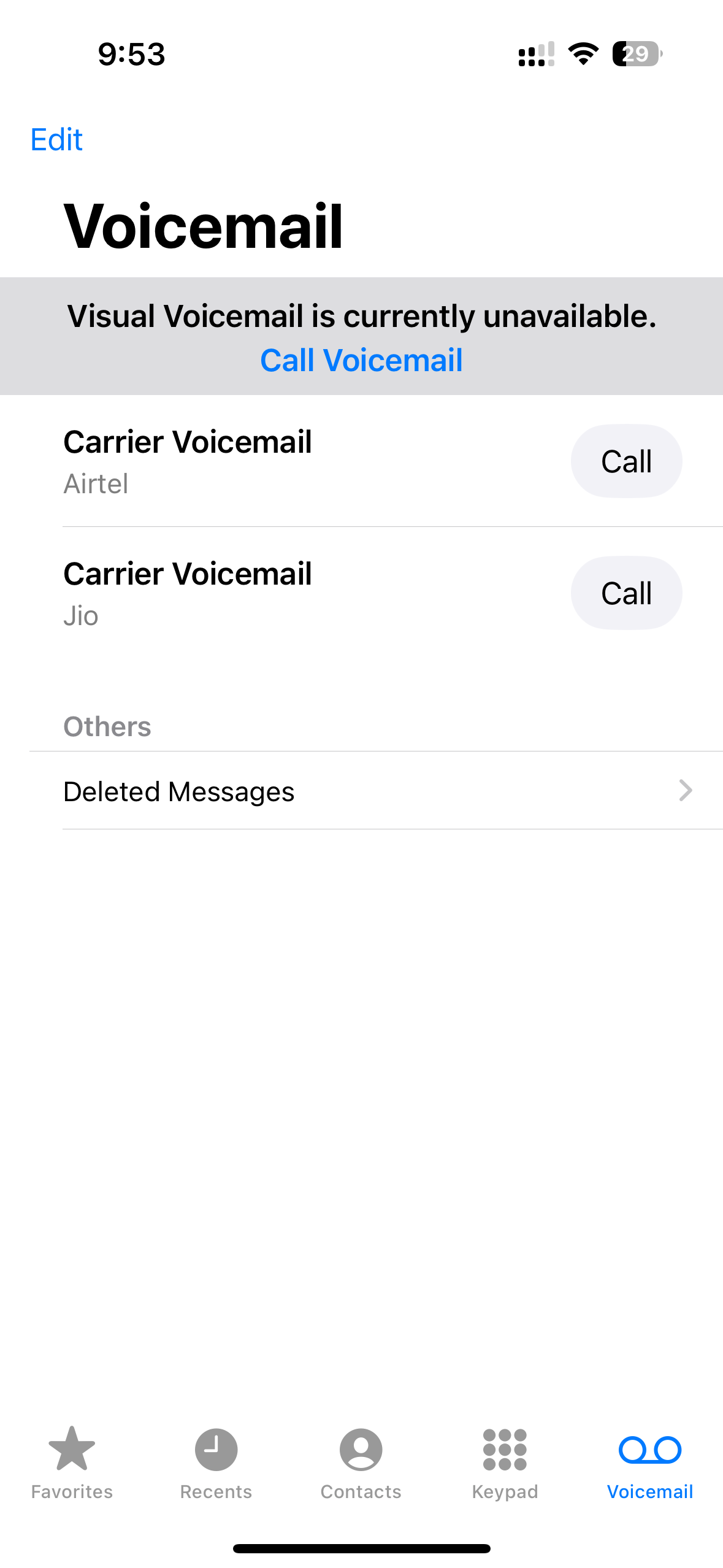 Visual Voicemail is currently unavailable… - Apple Community