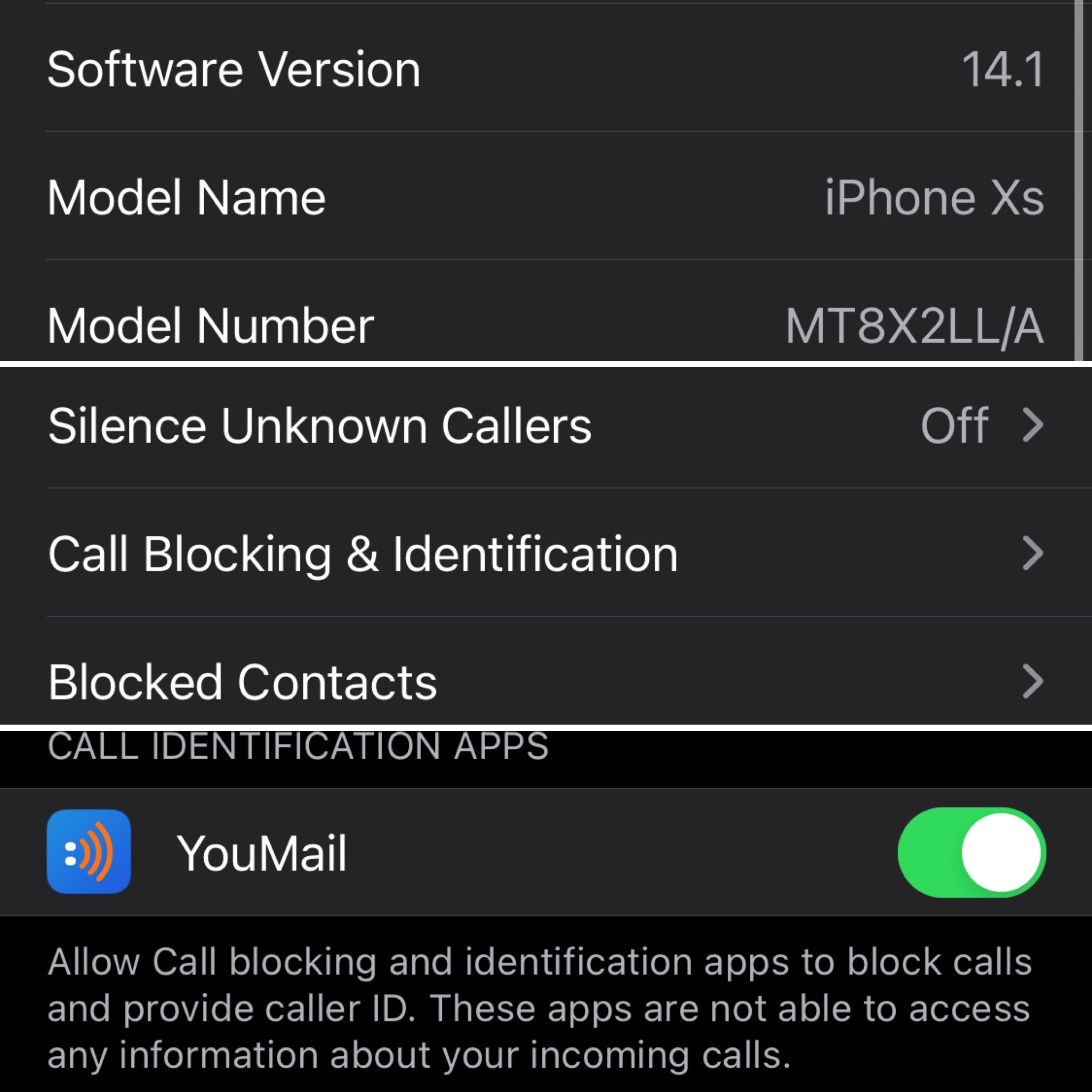 ‘Call blocking and identification’ missin… - Apple Community