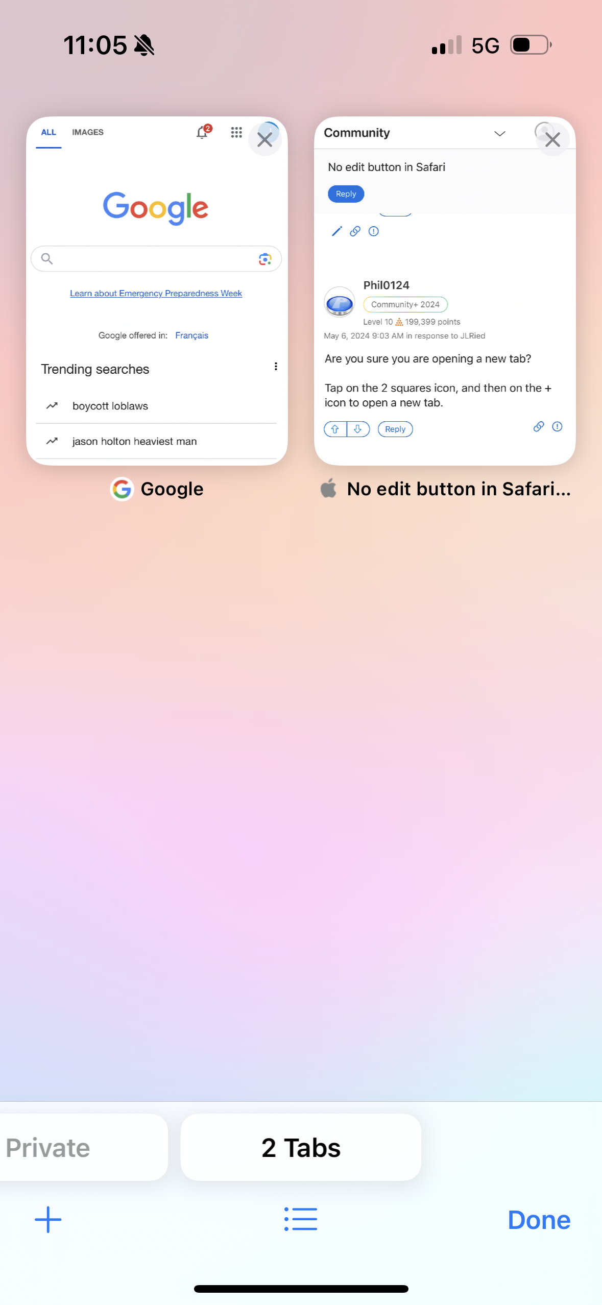 No edit button in Safari - Apple Community