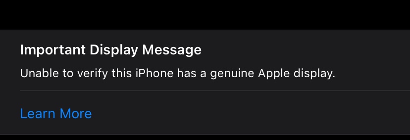 important display message - Apple Community