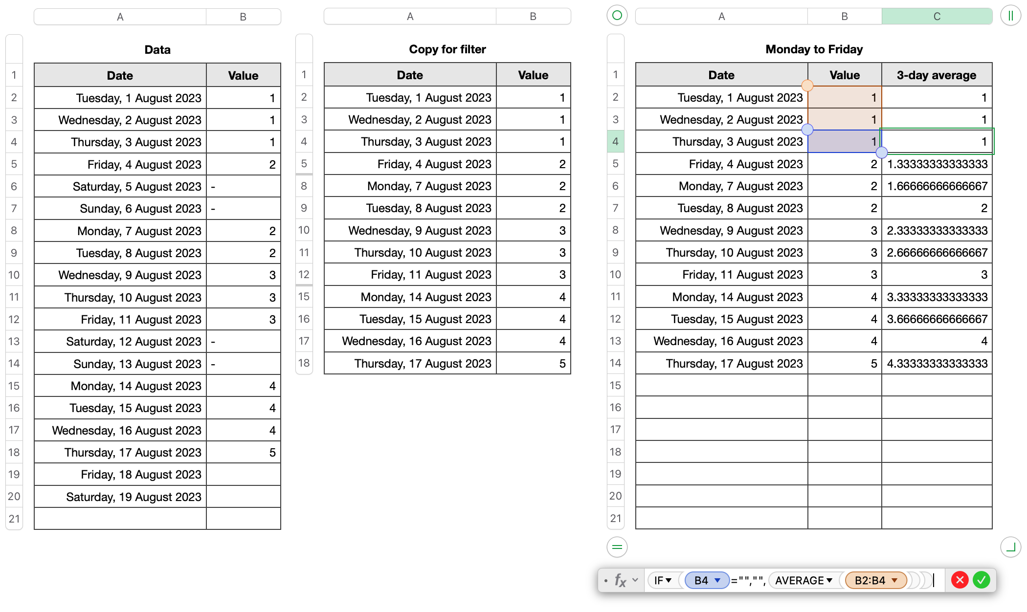 iCloud Numbers formula over filtered rows… - Apple Community