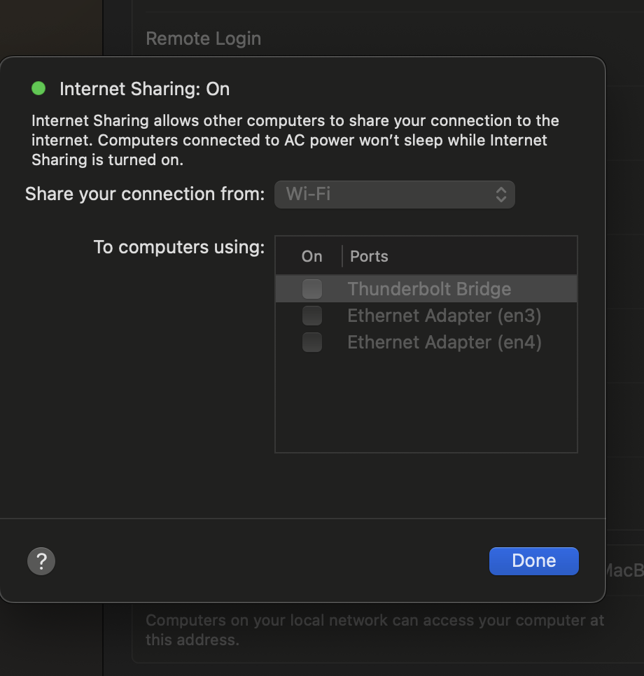 how to enable wifi sharing on macbook? - Apple Community