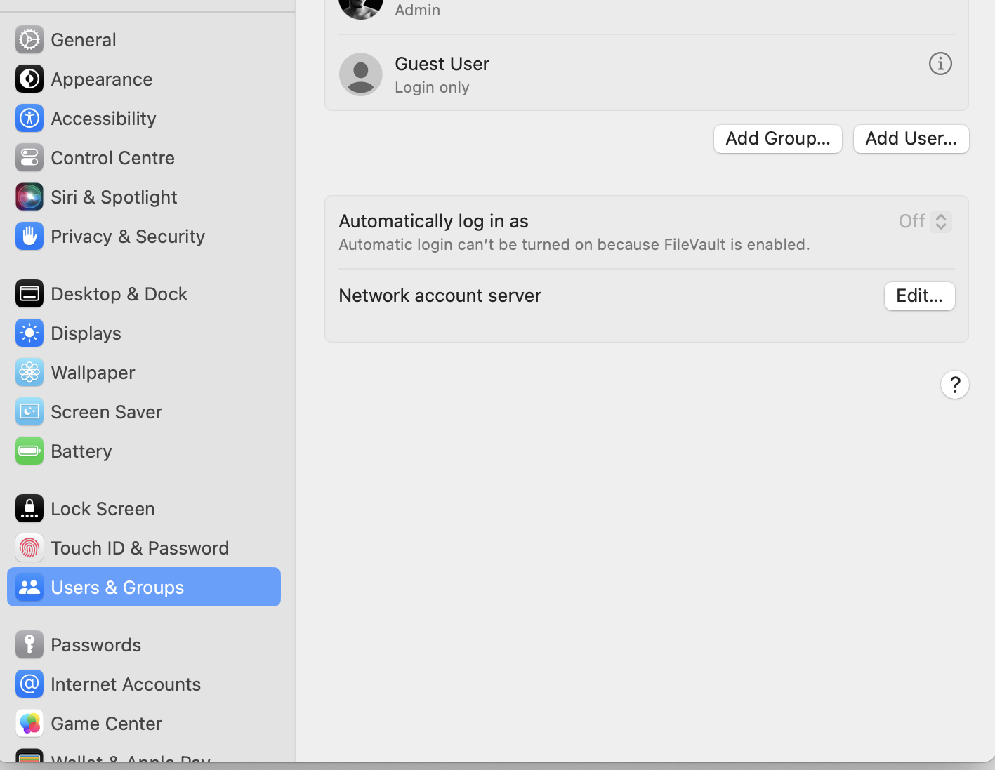 Can not find Guest User on Login screen e… - Apple Community
