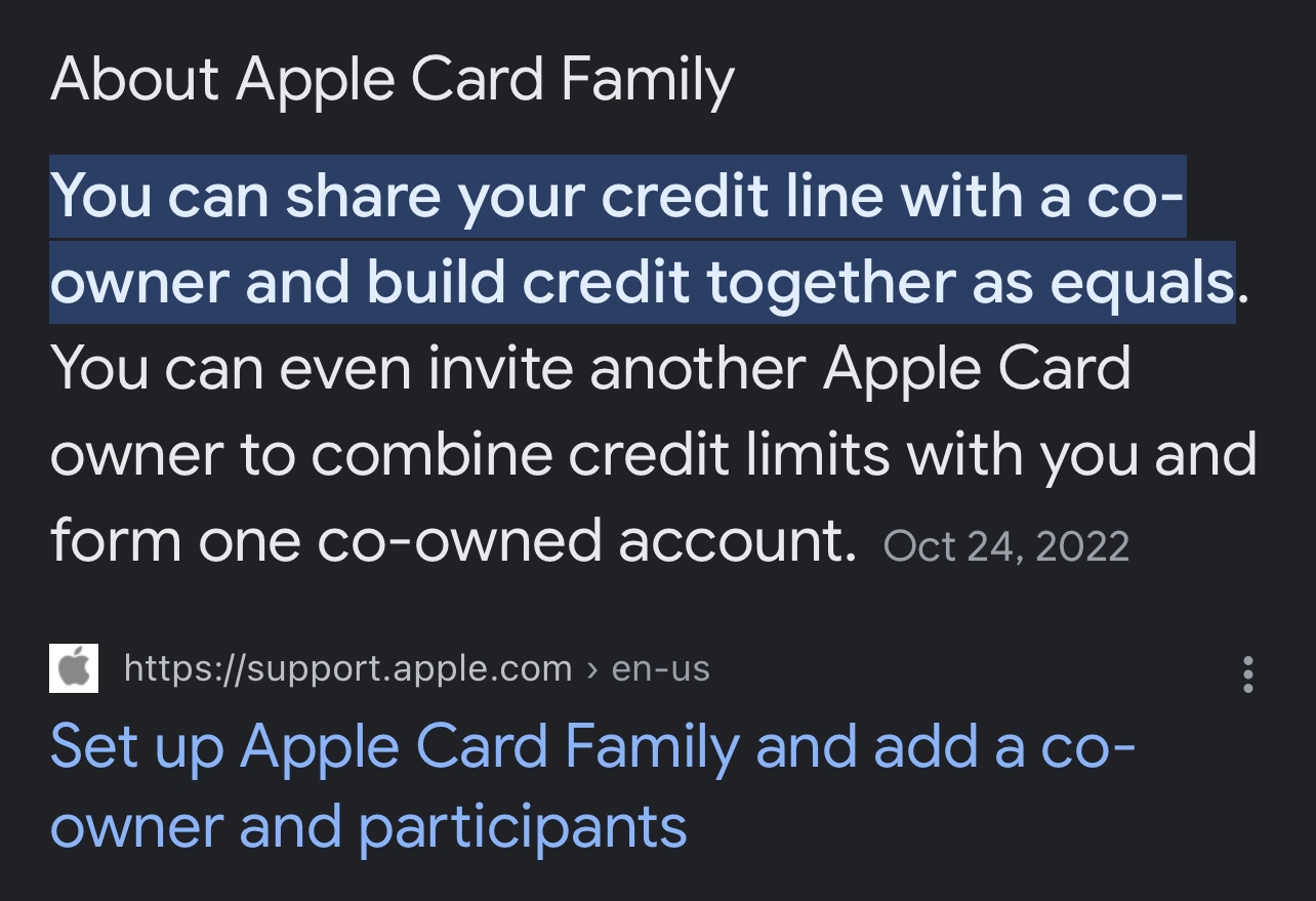Family sharing/credit score - Apple Community