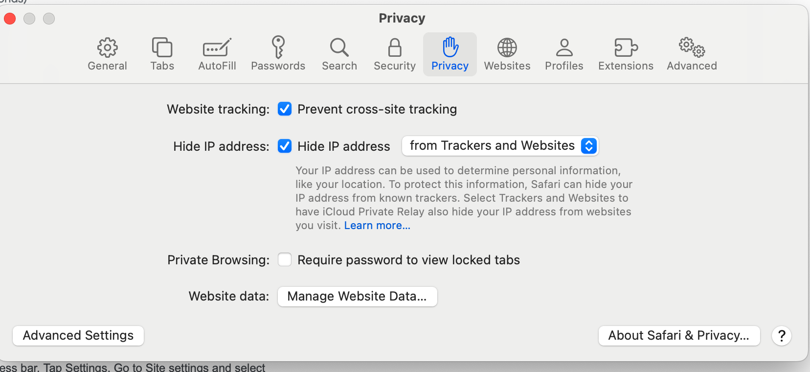 Problem blocking on Safari - Apple Community
