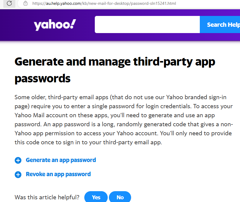 I can't add my Yahoo email account into m… - Apple Community