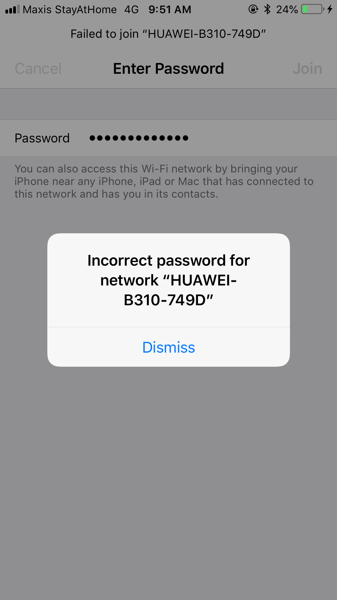 Why my wifi cannot join any device..after… - Apple Community
