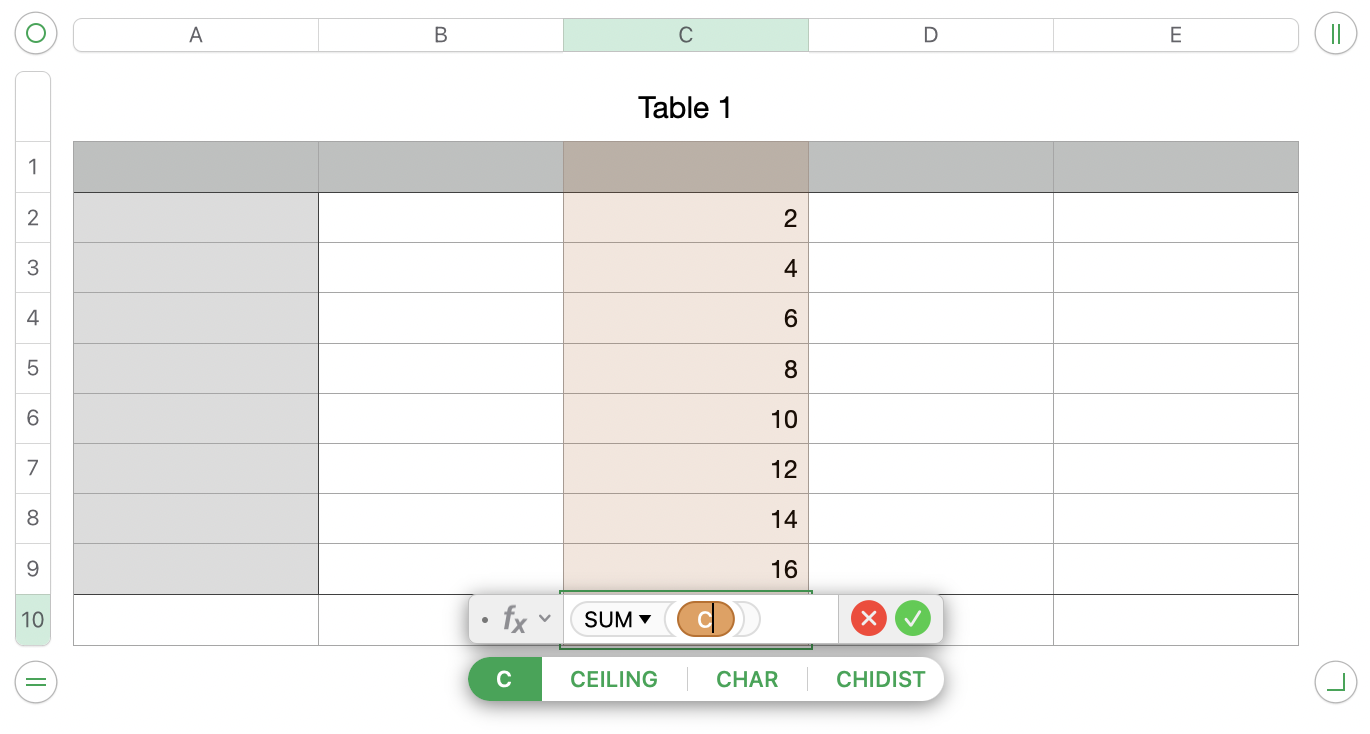 How do I just add up a column of numbers … - Apple Community