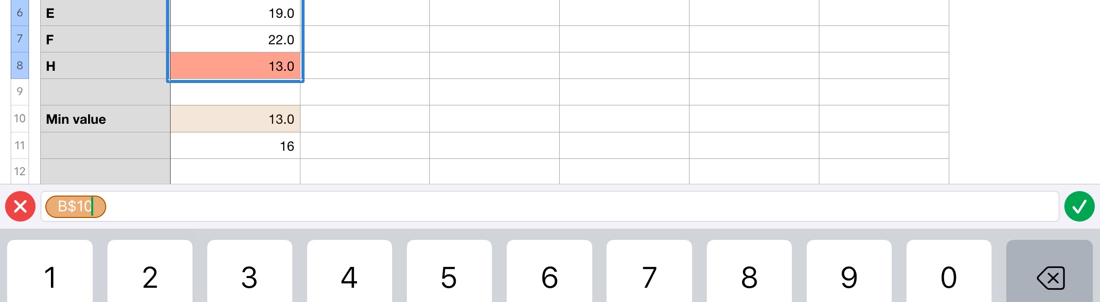 Bug with conditional formatting in Number… - Apple Community
