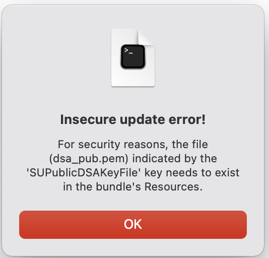 Insecure Update Error - Apple Community