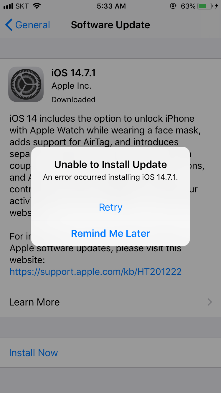 IOS update - Apple Community
