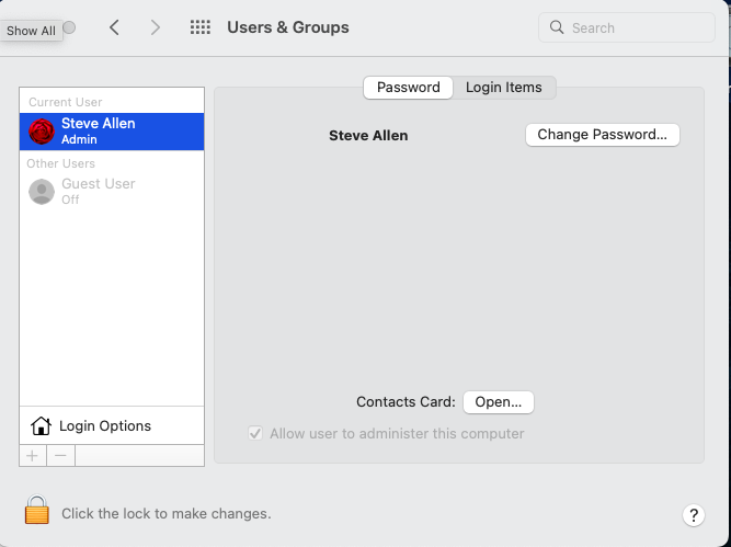 Unable to change macOS user’s login pictu… - Apple Community