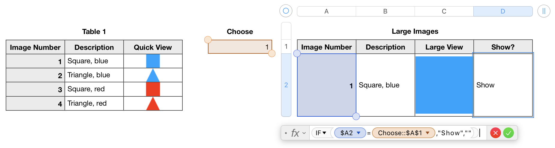 How to insert multiple images in cells in… - Apple Community