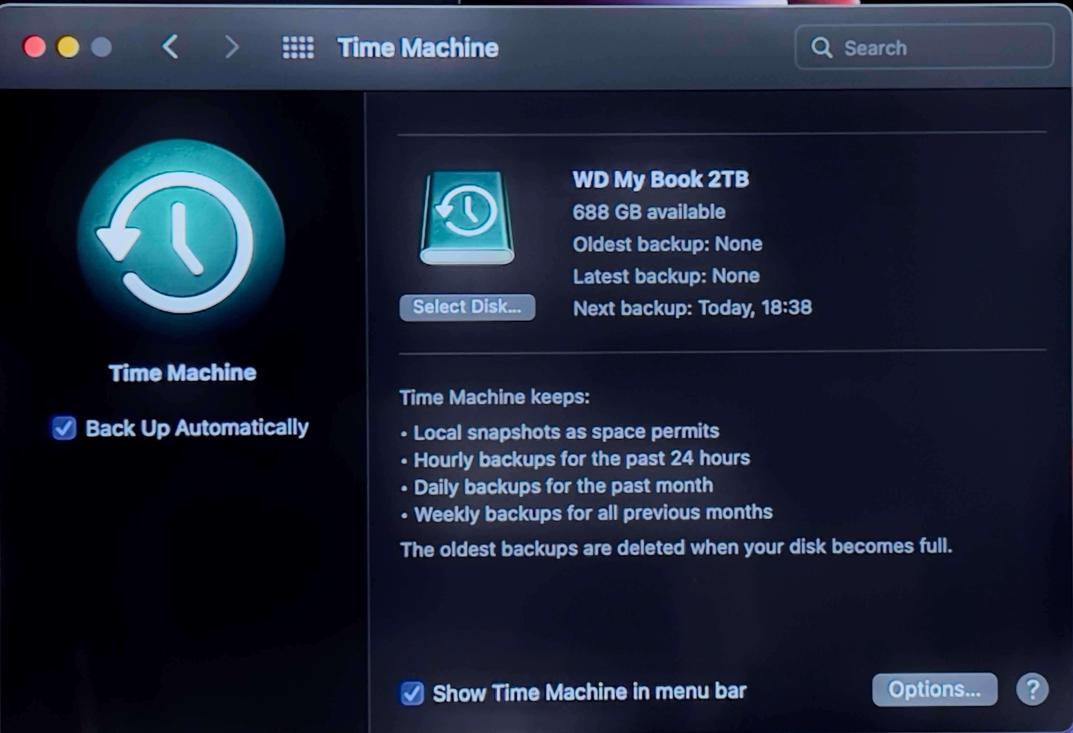 MacBook M1 16” time machine failure - Apple Community