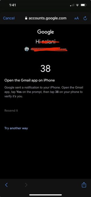Google account pop-up on iPhone - Apple Community