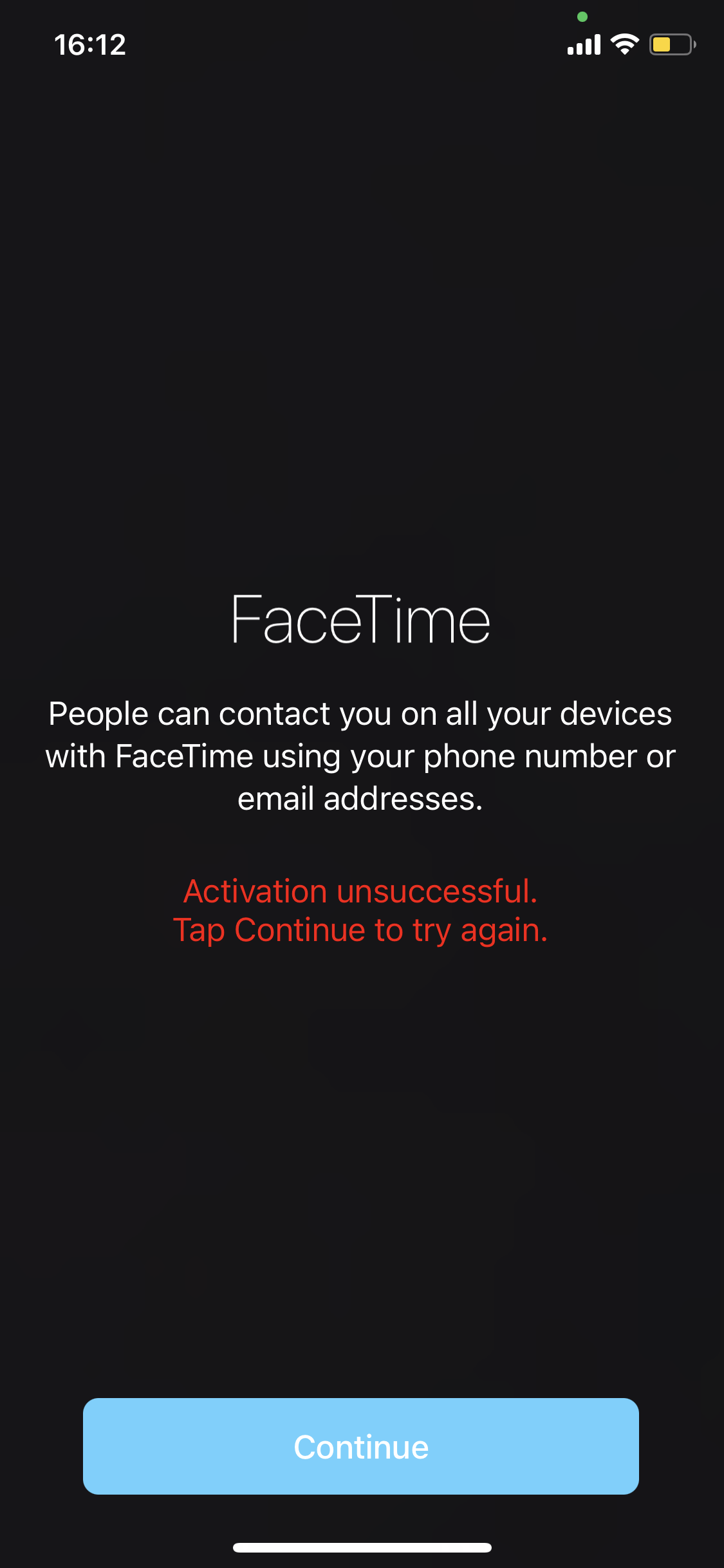Error activating FaceTime and IMessage - Apple Community