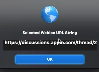 Mojave OS and .webloc - Apple Community