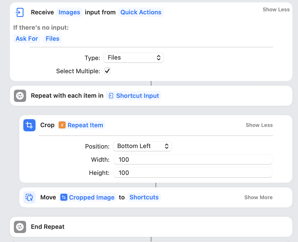 Batch Cropping images with Shortcuts - Apple Community