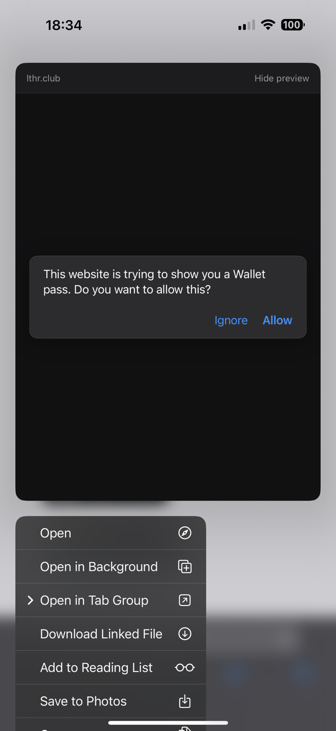 Add to Wallet button not working on iPhone - Apple Community