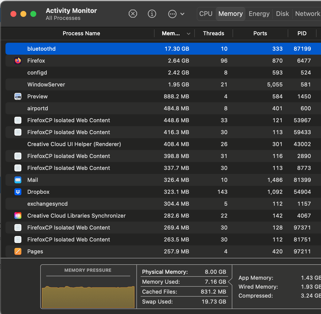 Bluetoothd Process Memory Leak - Apple Community